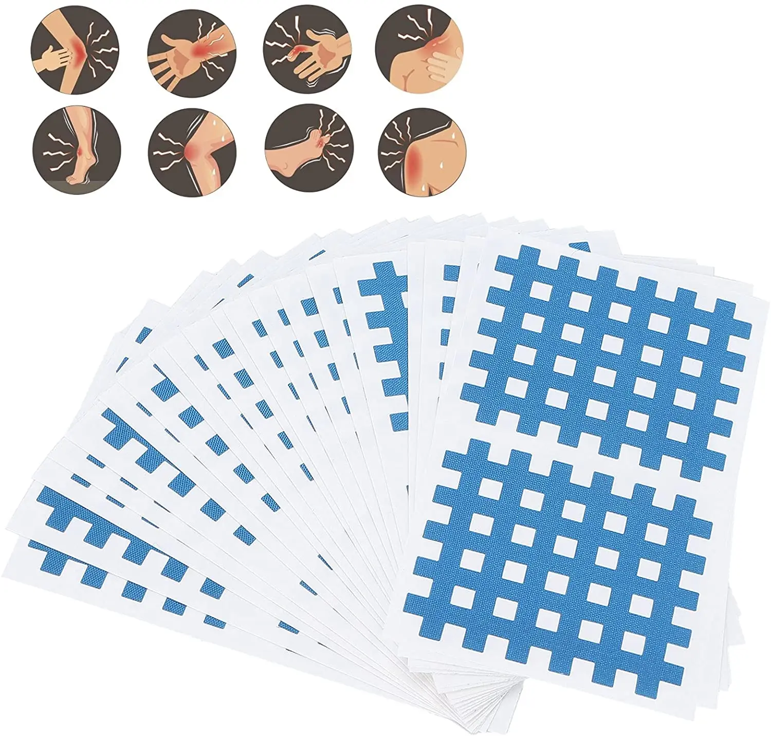 20-Pack-Spiral-Cross-Kinesiology-Tape-Sport-Muscle-Cross-Tapes-Muscle ...