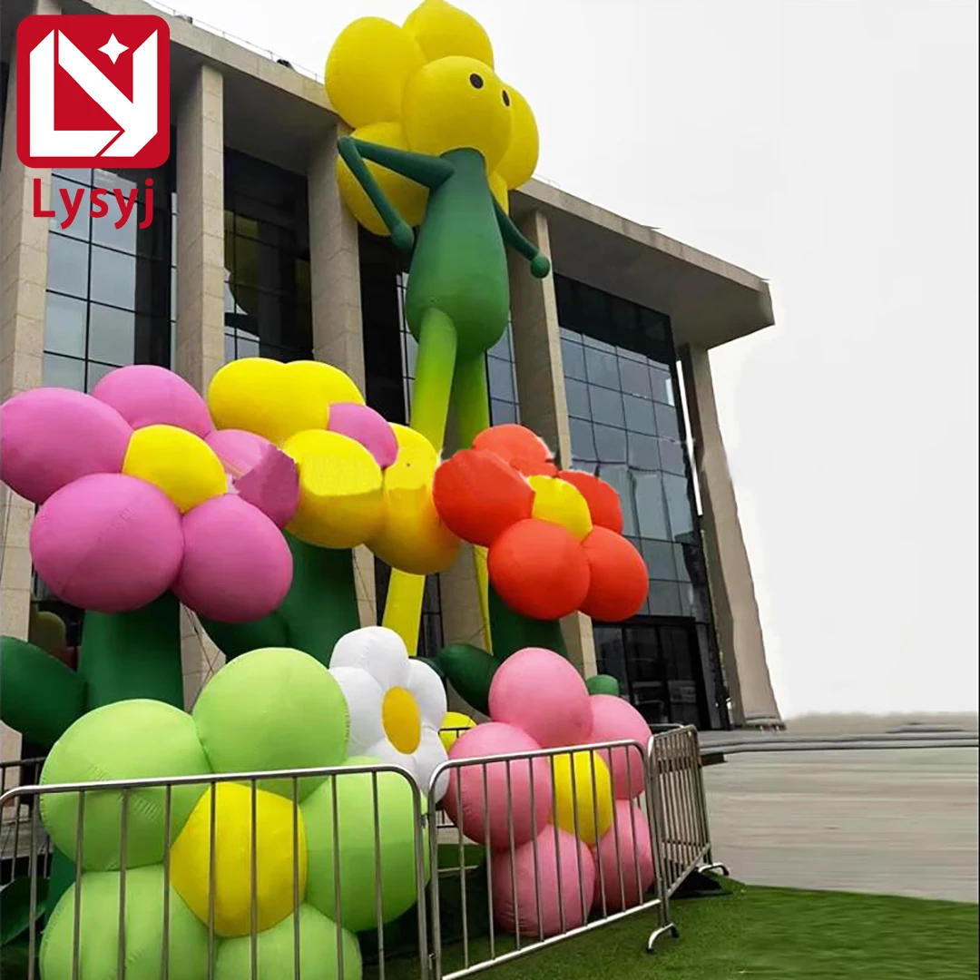 Giant-Inflatable-Cartoon-Sunflower-Doll-Air-Blow-Daisy-Rose-Flowers ...