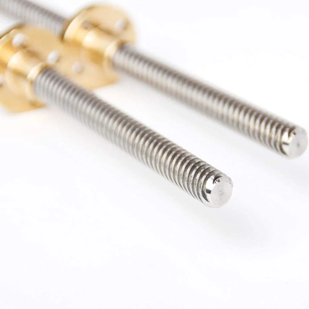 T16 Lead Screw T16 Trapezoidal Rod Screw With Brass Nut Pitch 4mm Lead ...