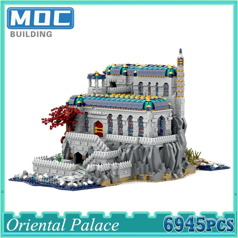 MOC Building Blocks Oriental Palace Architecture Bricks Model Bricks ...