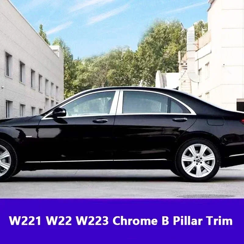 Chrome Window C & B Pillar Trims for Mercedes-Benz S-Class W221: Real ...