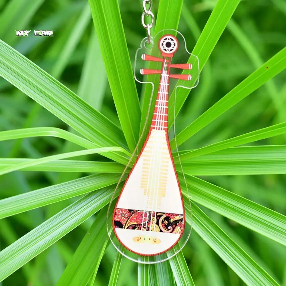 Ukulele Guitar Acrylic Keychain VIOLIN Cello Guitar Model Pendant Piano ...