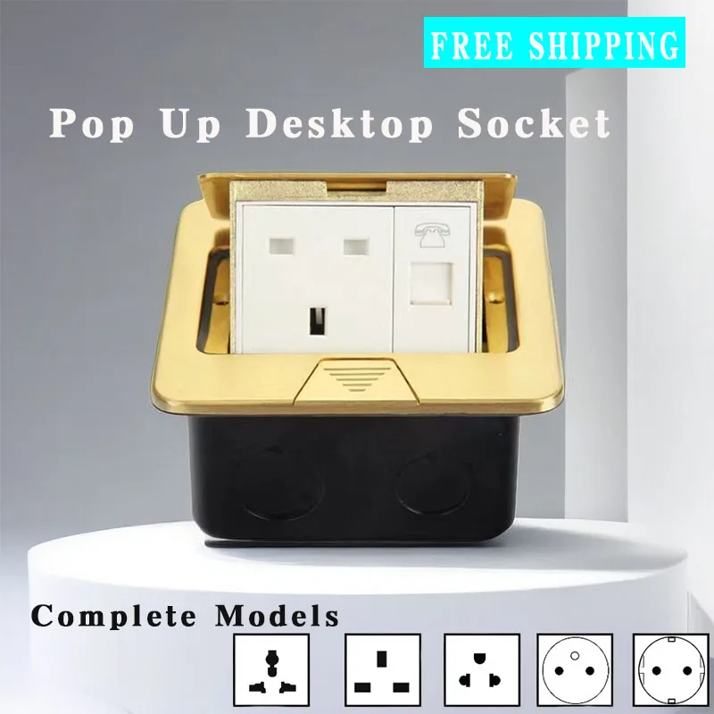 100mm-100mm-Pop-Up-Floor-Desktop-Socket-Hidden-Type-Silver-Gold-Color ...