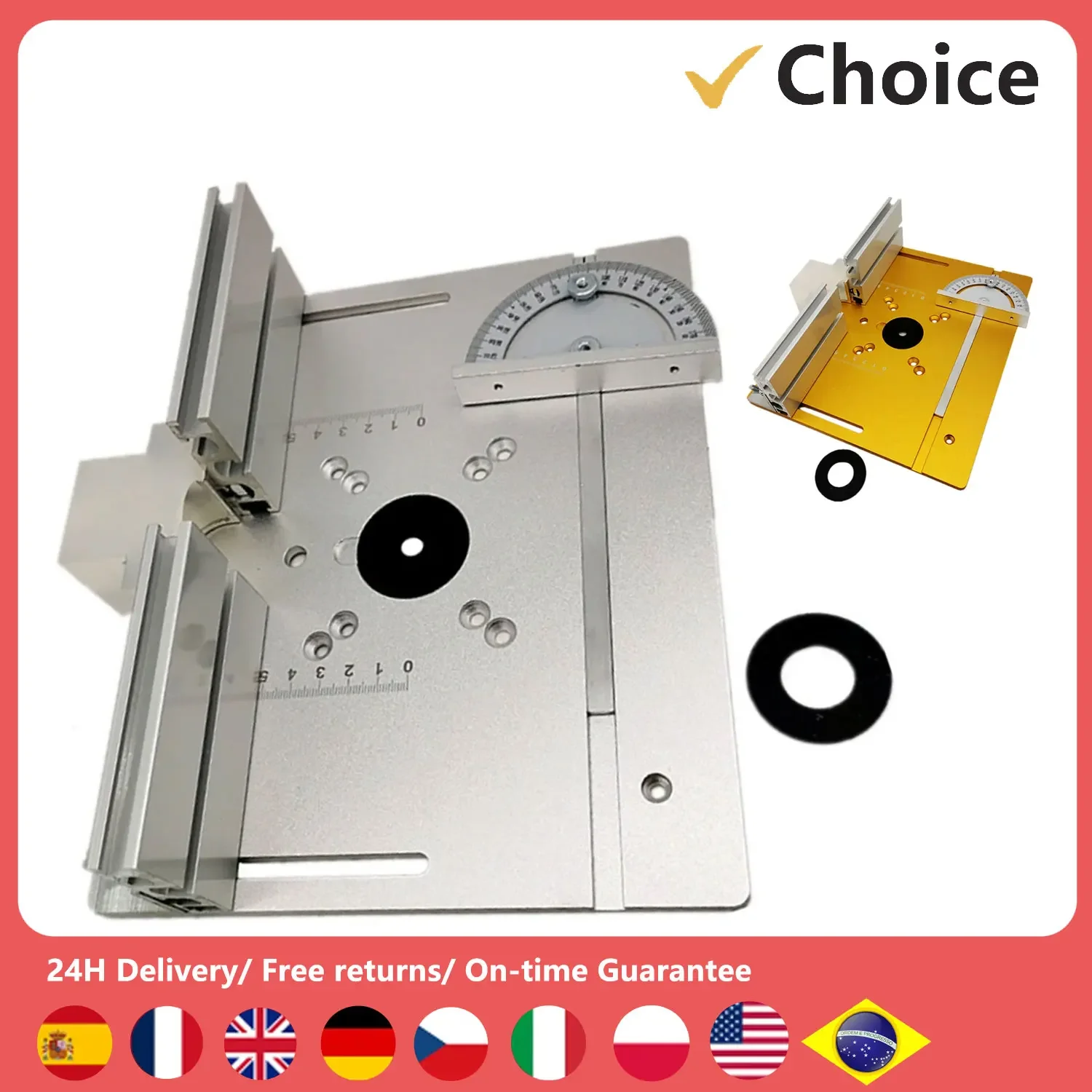 Router Table Insert Plate Woodworking Benches Table Saw W Miter Gauge ...