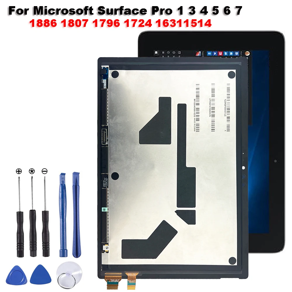 Conjunto-digitador-de-tela-sens-vel-ao-toque-LCD-Microsoft-Surface-Pro ...