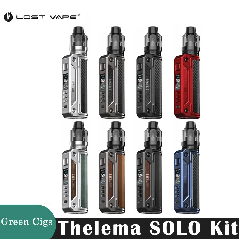 Original Lost Vape Thelema SOLO Kit 100W Vape TC Mod 21700/18650 Battery 5ML UB PRO Pod UB Pro ...