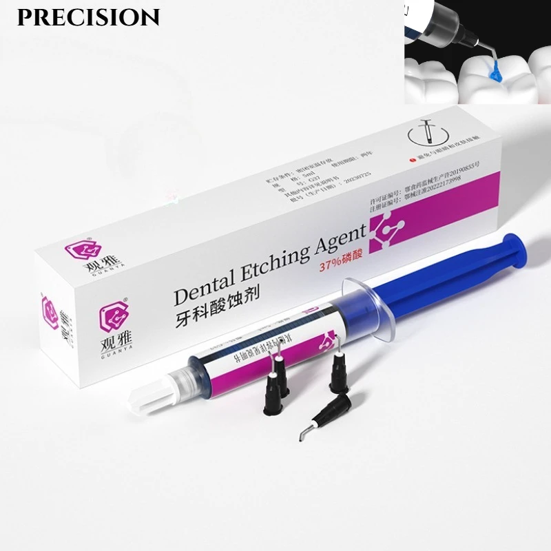 Dental Material Etchant 37% Phosphoric Acid Etchant Etching Gel with 5 ...