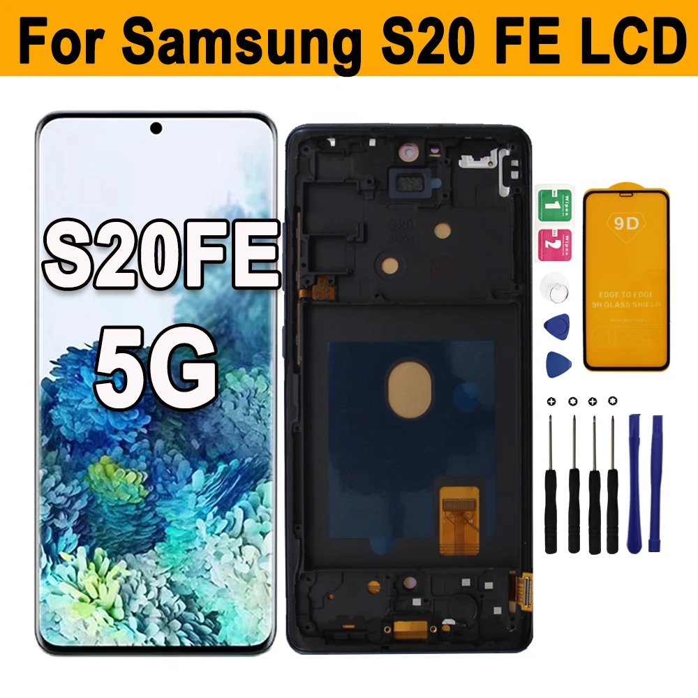 100-Tested-Original-For-Samsung-Galaxy-S20FE-LCD-Display-S20-FE-5G-G781 ...