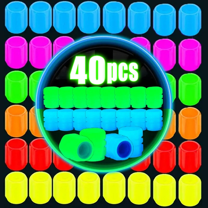 1-40pcs-Luminous-Car-Tire-Valve-Cap-Motorcycle-Bike-Wheel-Nozzle ...