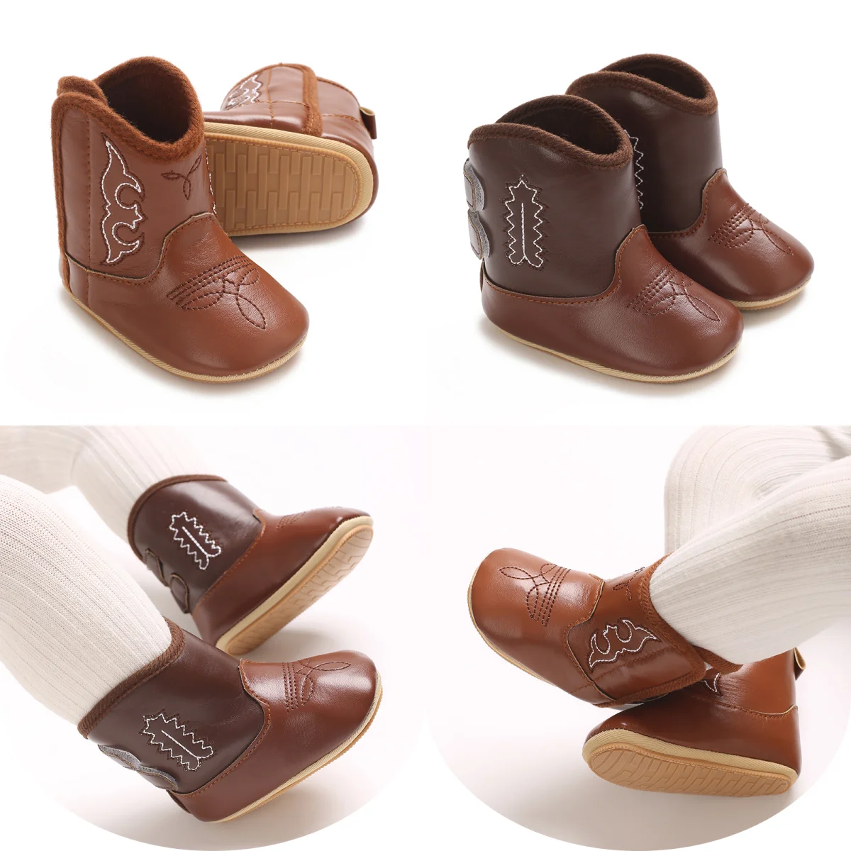 0-18M-Newborn-Baby-Boys-Girls-Winter-Toddler-Short-Boots-Soft-Rubber ...