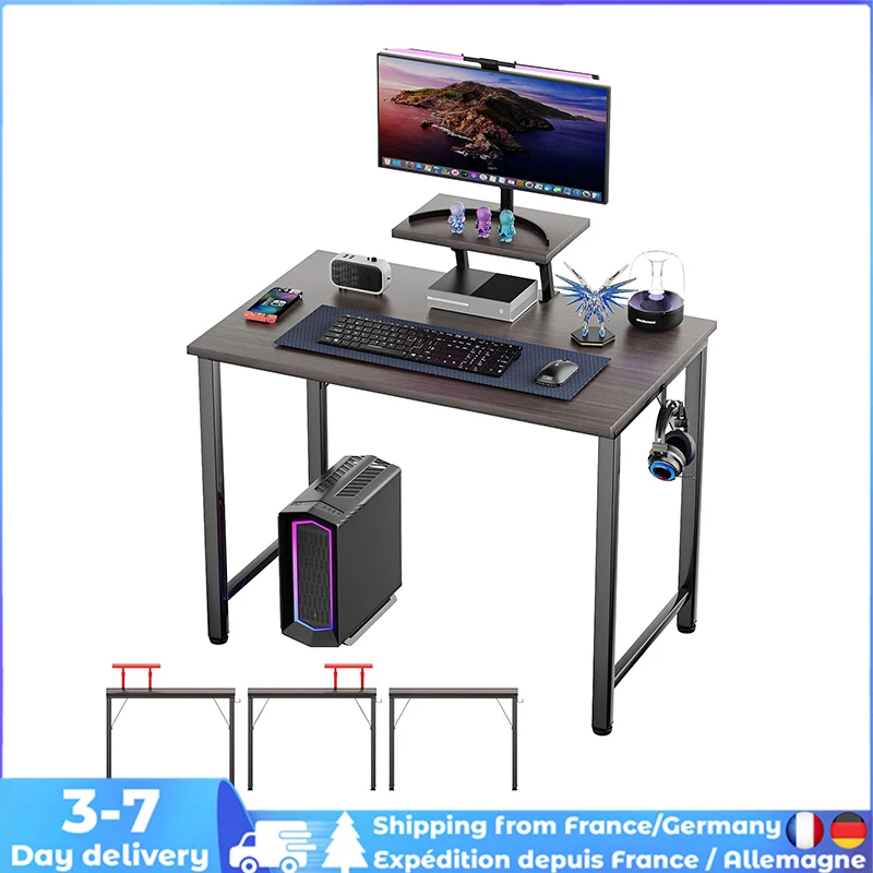 Gaming-Desk-Multifunction-PC-Computer-Laptop-Table-With-Computer-Screen ...