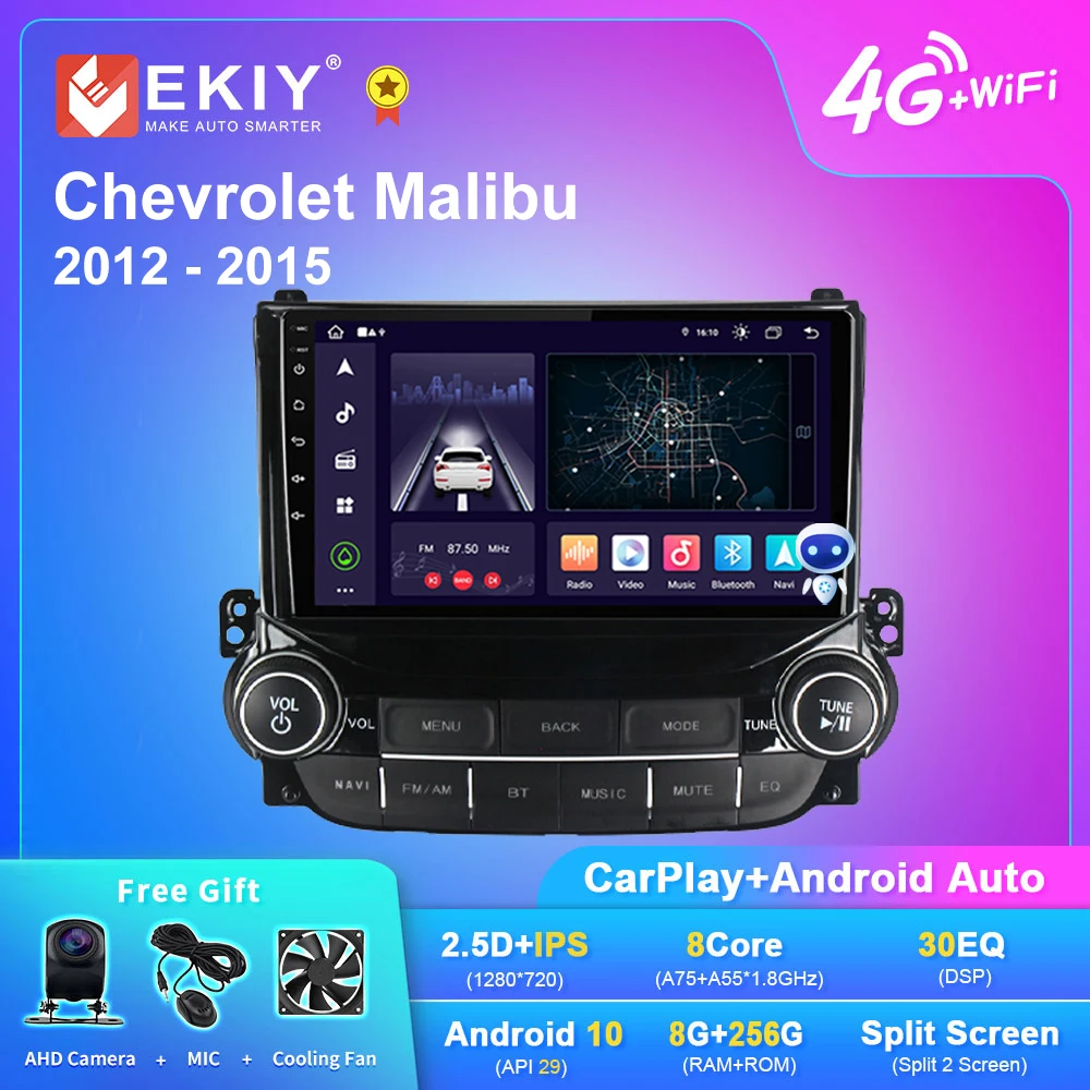 EKIY-X7-Android-10-Car-Radio-For-Chevrolet-Malibu-2012-2015-Multimedia ...