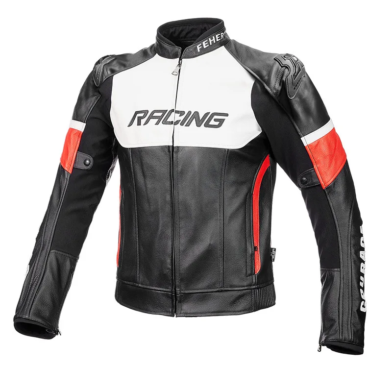 NVIU-Motorcycle-Leather-Jacket-For-Men-Women-Waterproof-Wear-resistant ...