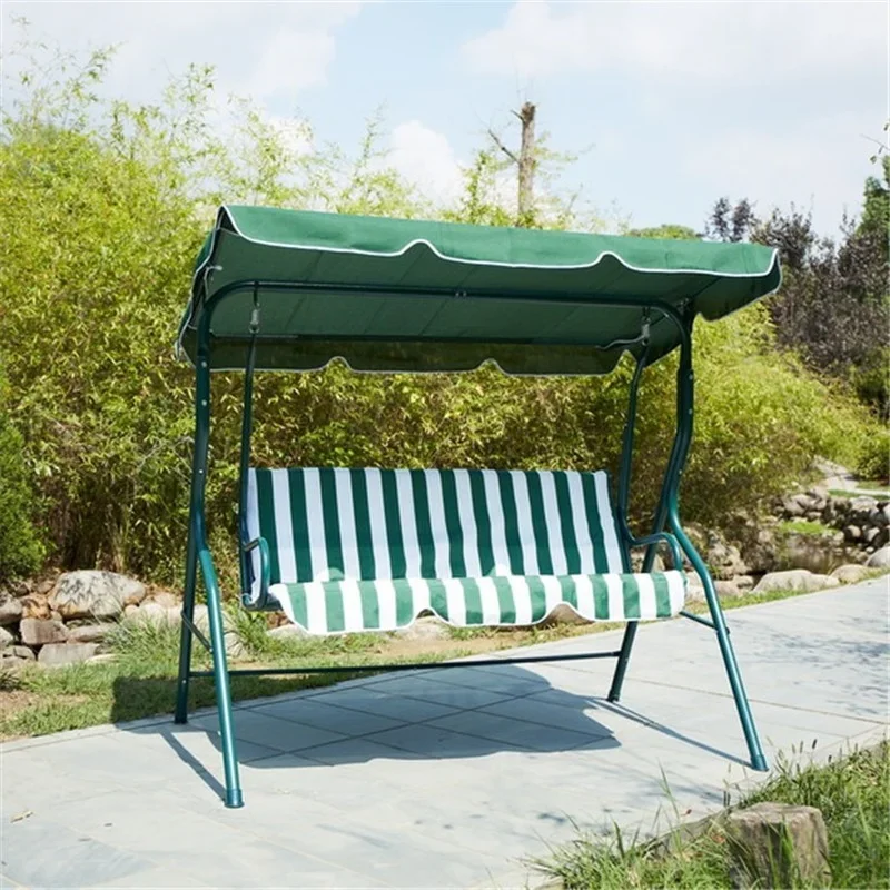 Outdoor Iron Metal Double Swing Chair - Hanging Rocking Seat for ...