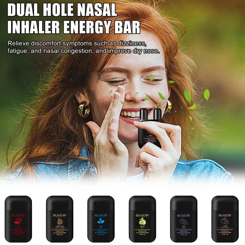 Dual-Nasal-Inhaler-Energy-Vapors-Stick-Portable-Aromatherapy-Stick ...