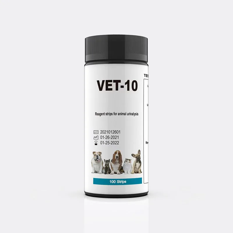 100 Strips/bottle VET-10/14 Pet Urine Test Strips Urine Routine Health ...