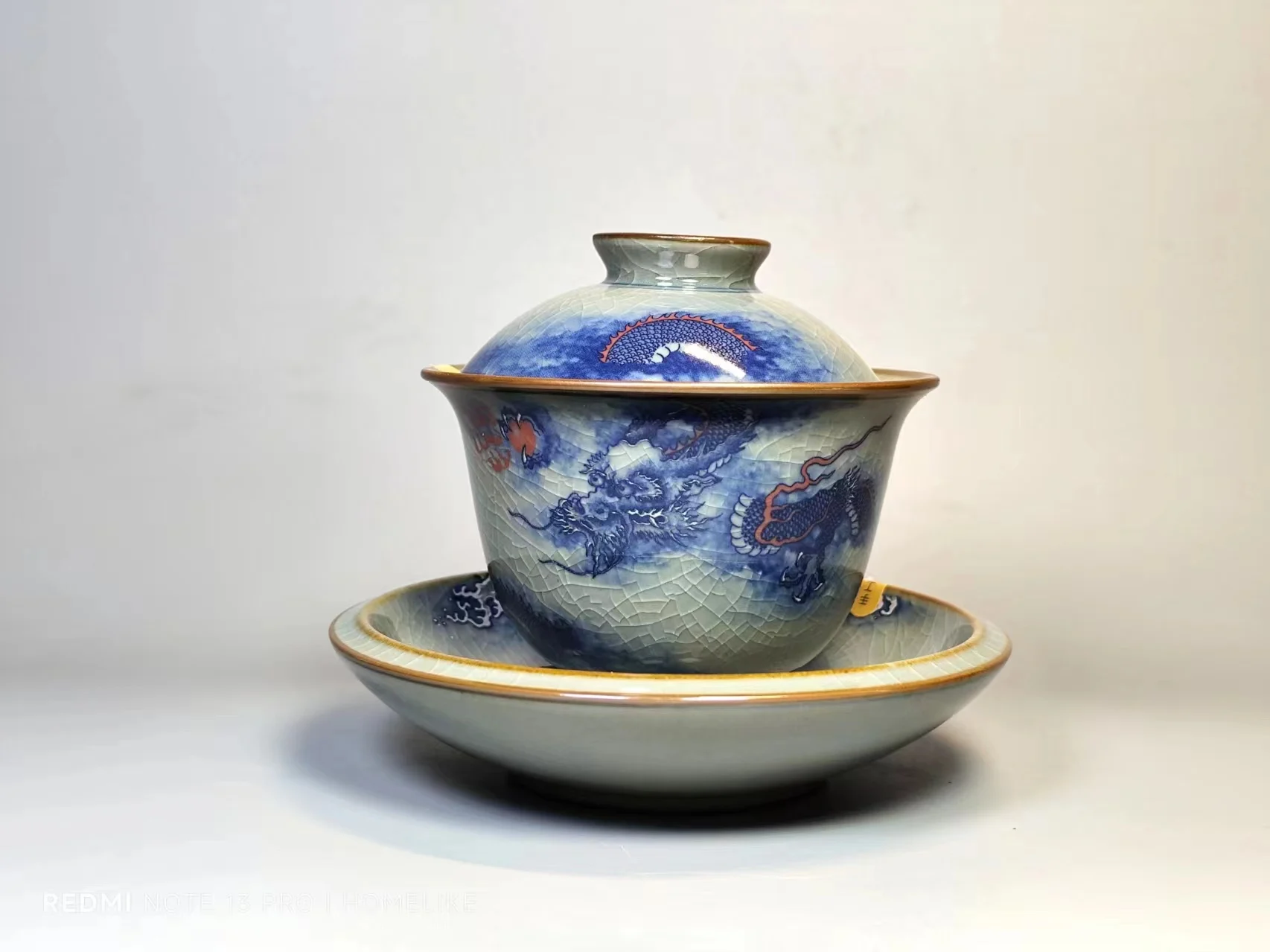 Jing-De-Zhen-Antique-Clay-Dragon-Gaiwan-Opening-Pottery-Tea-Cup-Set ...