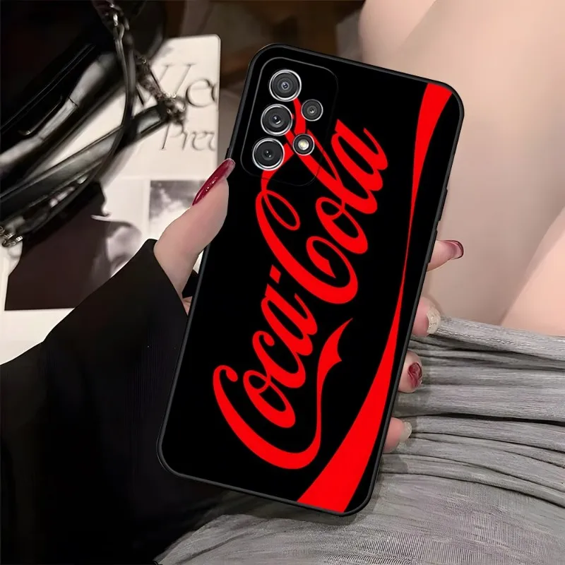 Funda de teléfono con cola C para Samsung, carcasa con bebidas más ...