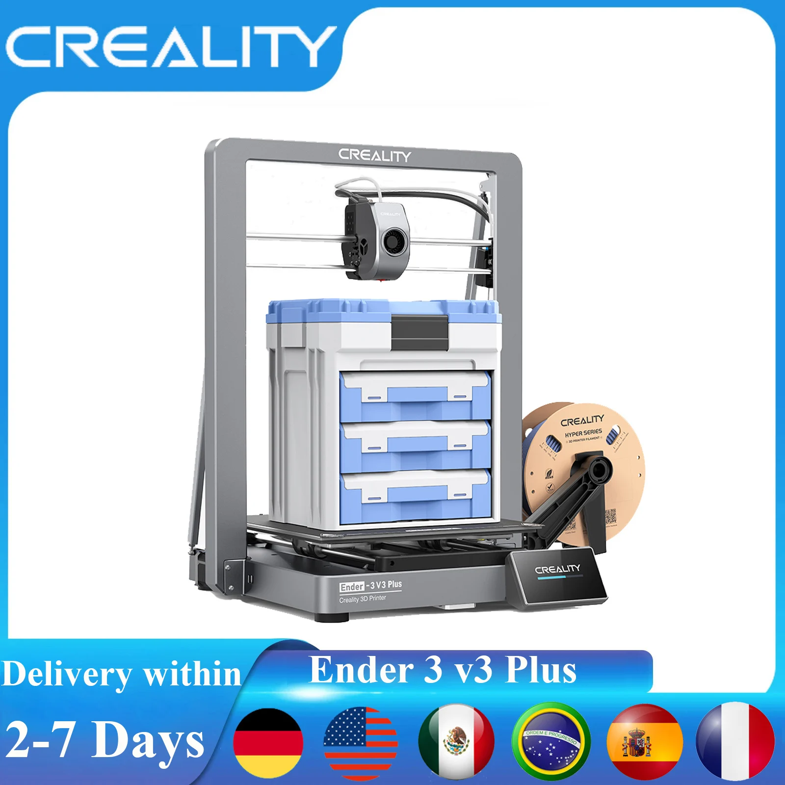 Creality-Ender-3-V3-Plus-3D-Printer-Core-XZ-Motion-System-Direct-600mm ...