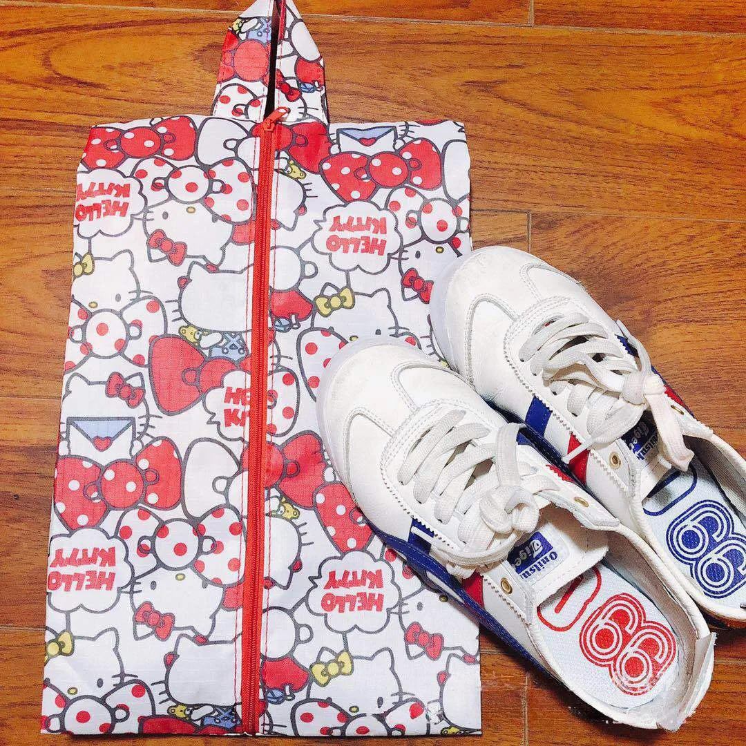 Cute Hello Kitty Shoe Storage Bag Waterproof Dust Bag Shoe Cover ...