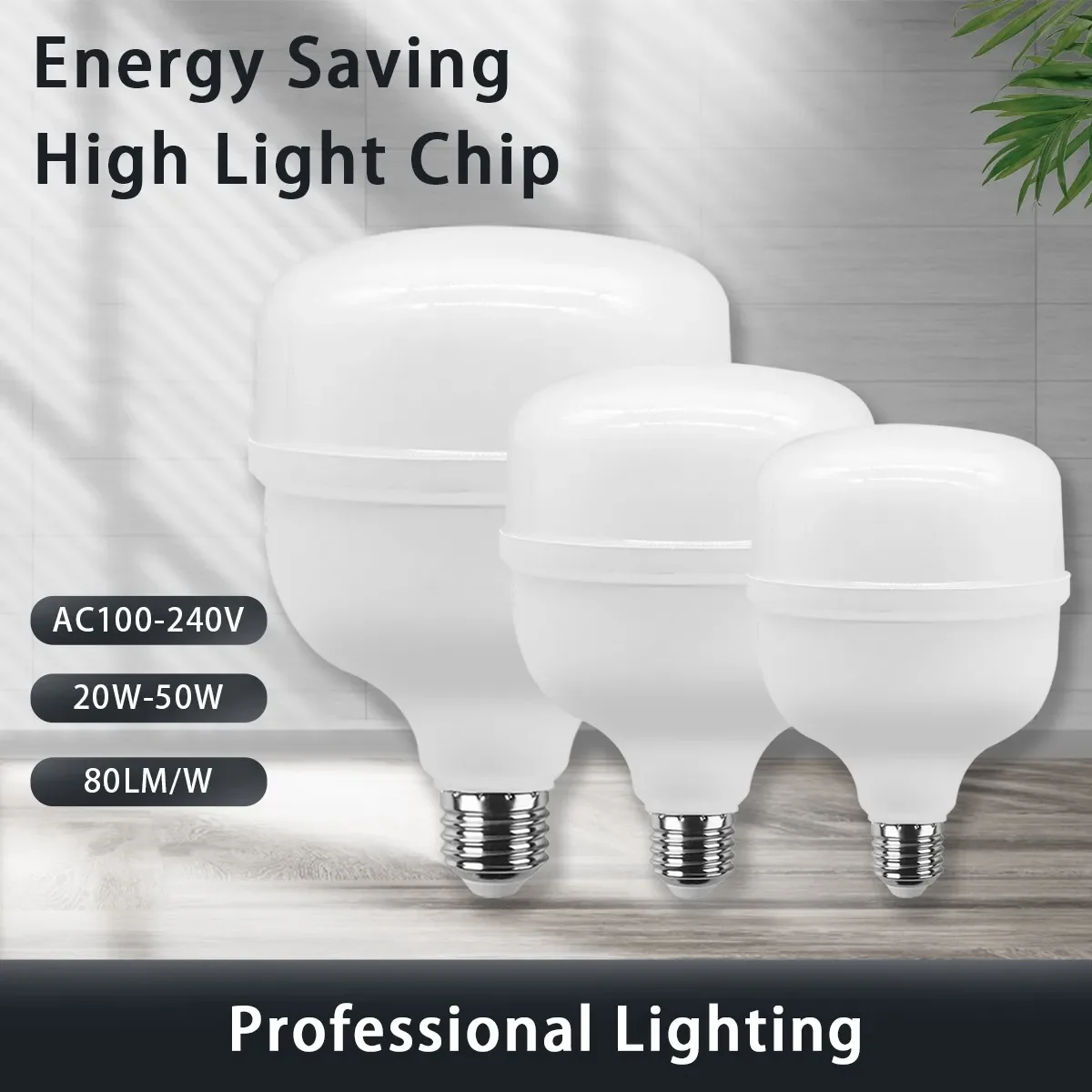 2-5pcs LED LampAC 110V 220V E27 20W 30W 40W 50W LED Bulb Lampada LED ...