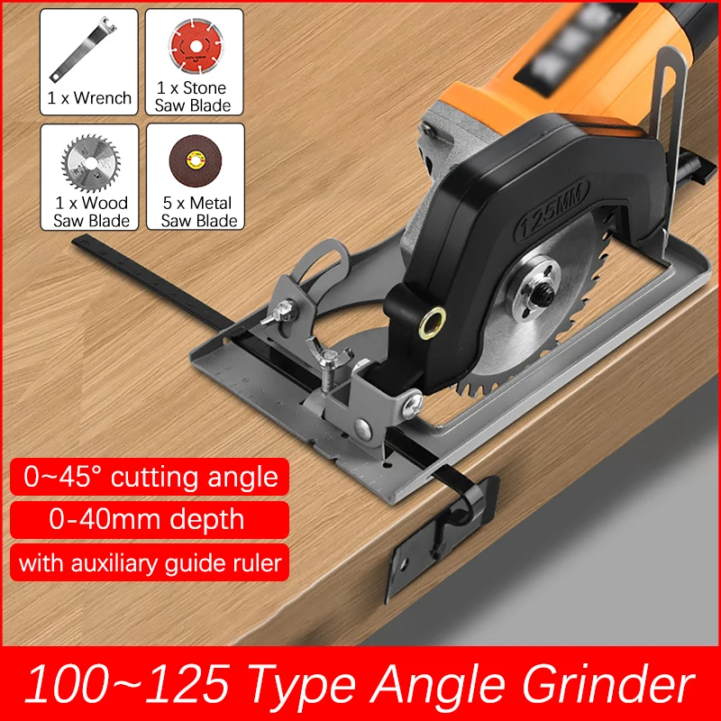 Hand-Angle-Grinder-Converter-To-Cutter-45-adjustable-40mm-Depth-Cutting ...