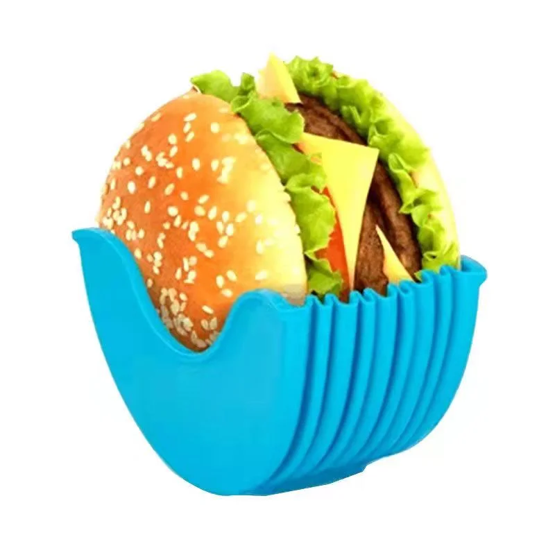 Silicone-Burger-Holder-Reusable-Sandwiches-Holder-Box-Beef-Press-Patty ...