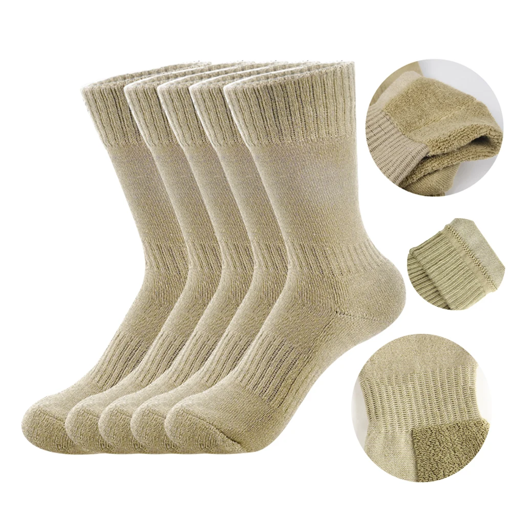 Military Socks Men Winter Army Train Socks Moisture Wicking Mid Calf ...