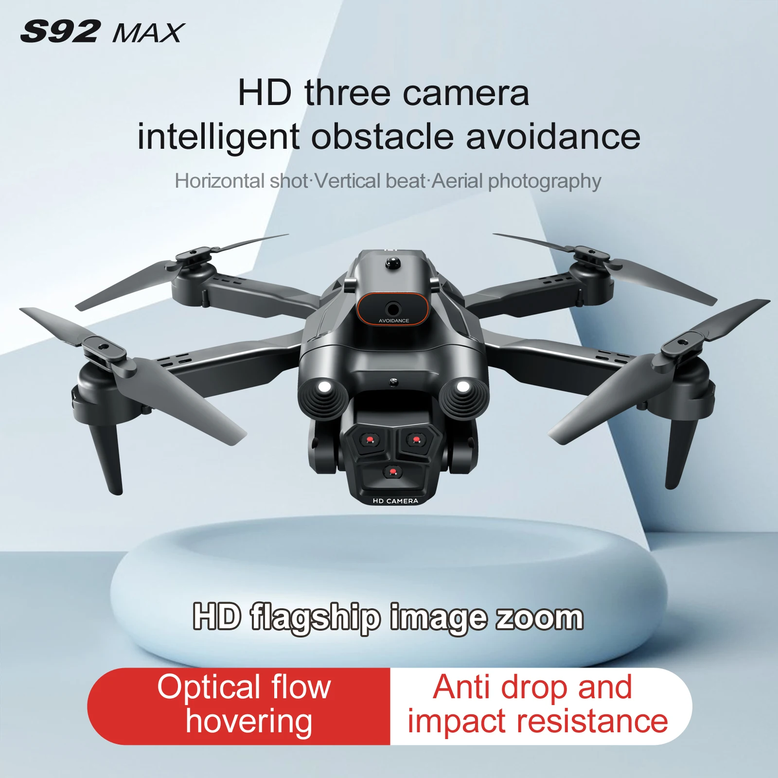 S92-MAX-Remote-Controlled-Drone-Three-Camera-Optical-Flow-Positioning ...