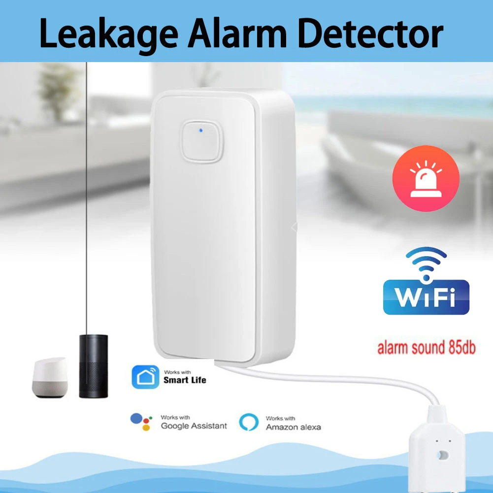 Water Leakage Sensor Wifi Real Time Security Alarm Water Leak Detector ...