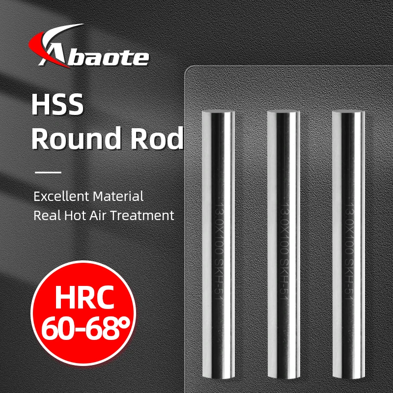 ABAOTE High Speed Steel Round Rod Shaft Metric Round Rod Ground Rod ...