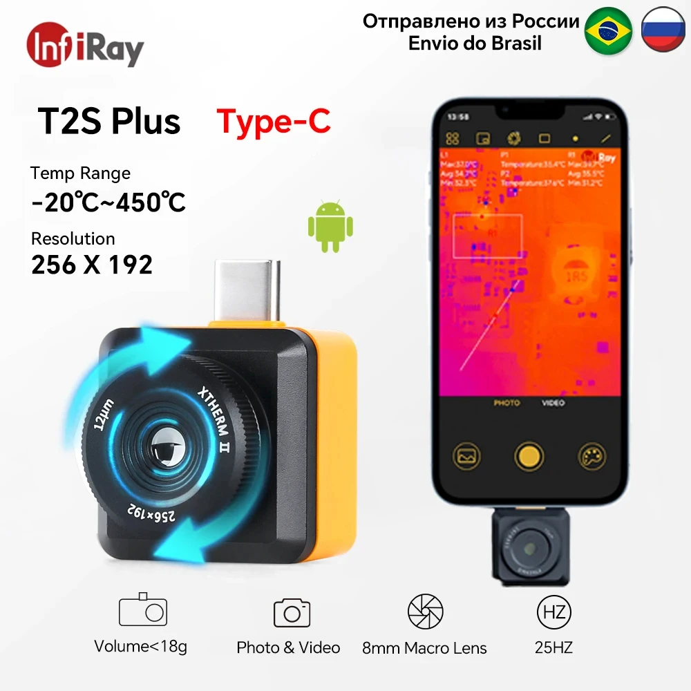 InfiRay T2S Plus Thermal Imager IR Camera Imaging, 52% OFF