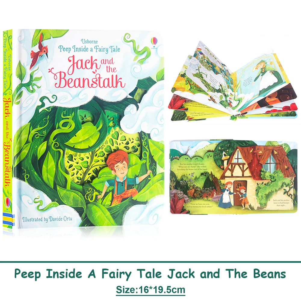 Usborne Peep Inside A Fairy Tale Jack y The Beanstalk Educación ...