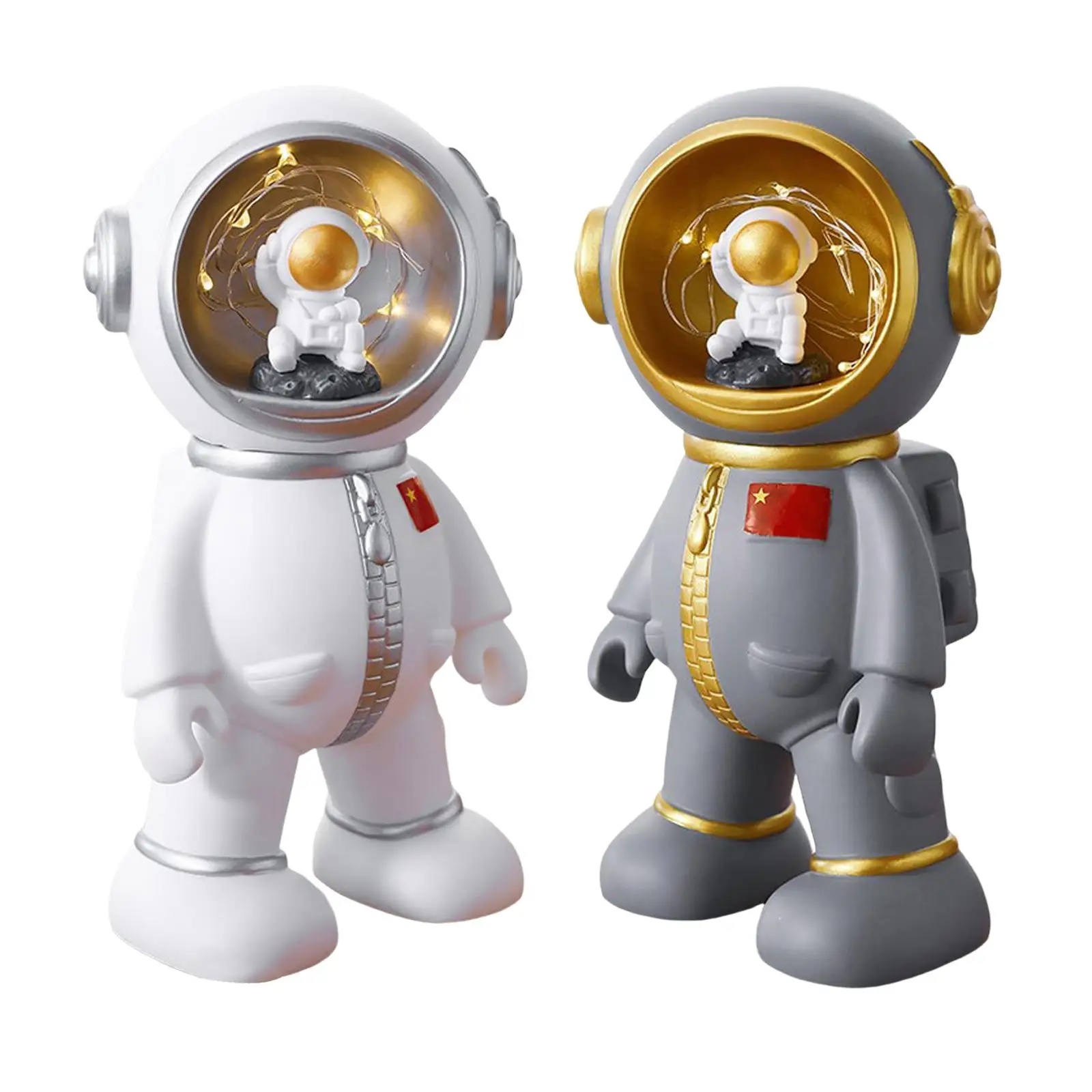 Portable Astronaut Piggy Bank Decorative with Lamp Coin Box for Girls ...