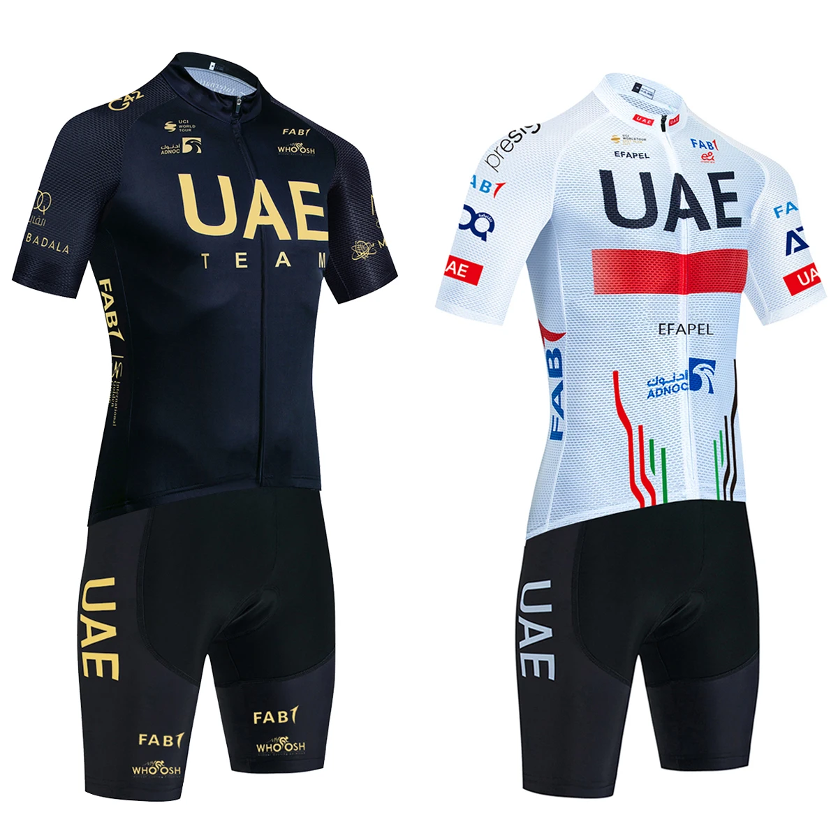 New-UAE-Cycling-Jersey-Gold-Color-Team-Bike-Jersey-Shorts-Set-Men-Women ...