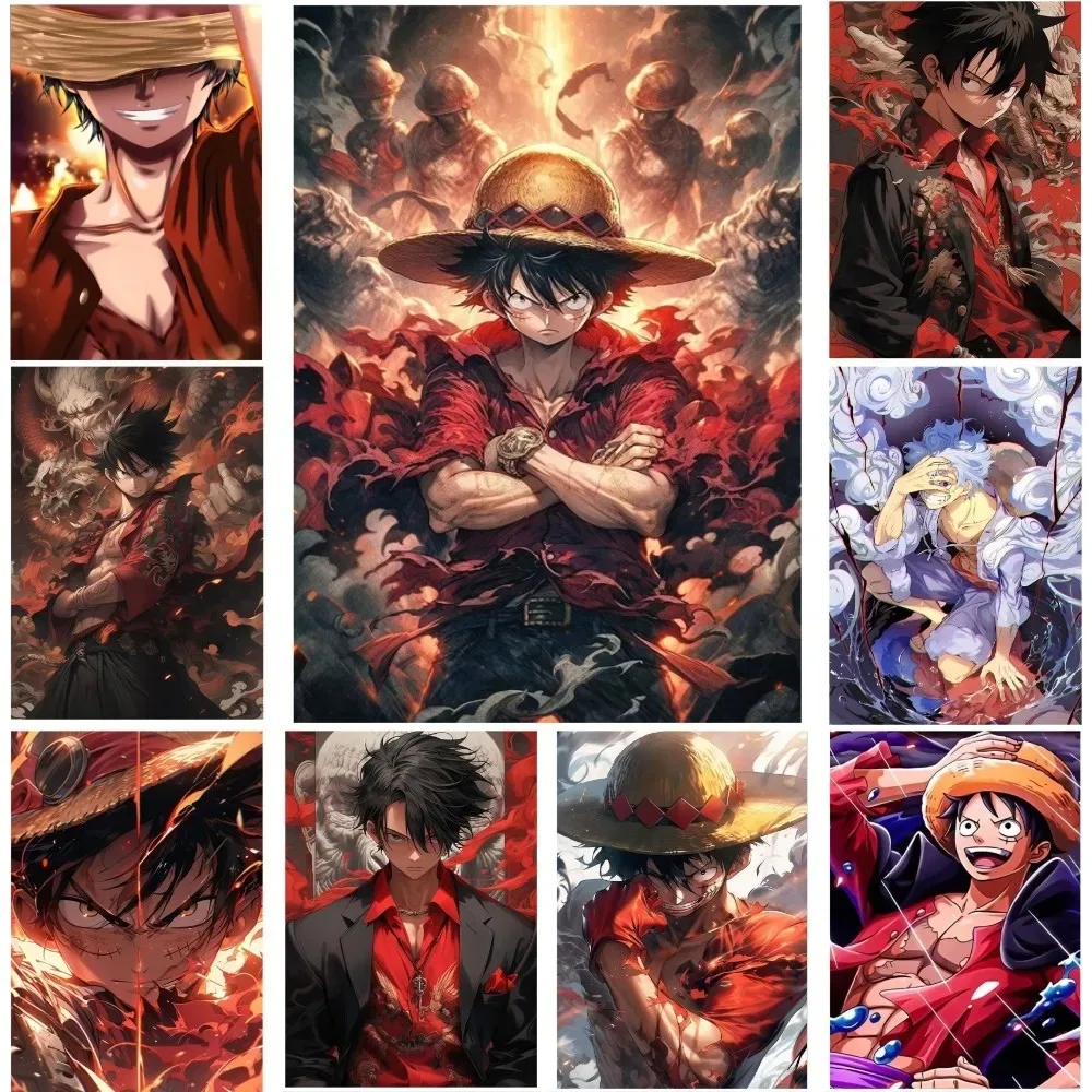 Aesthetic-ONE-PIECE-Anime-Monkey-D-Luffy-Poster-Modern-Art-Mural-Indoor ...