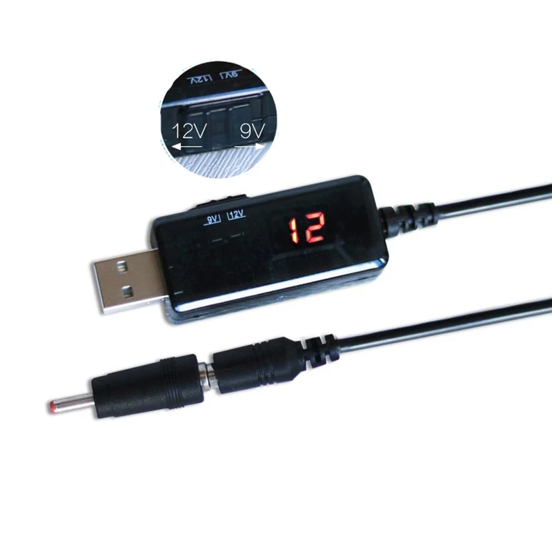 10pcs-USB-Boost-Converter-Cable-DC5V-To-9V-12V-Connector-Adjustable ...