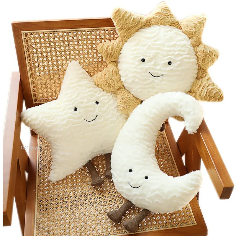 White Moon Yellow Plush | Stuffed Plush Animals | Moon Stuffed Animals ...
