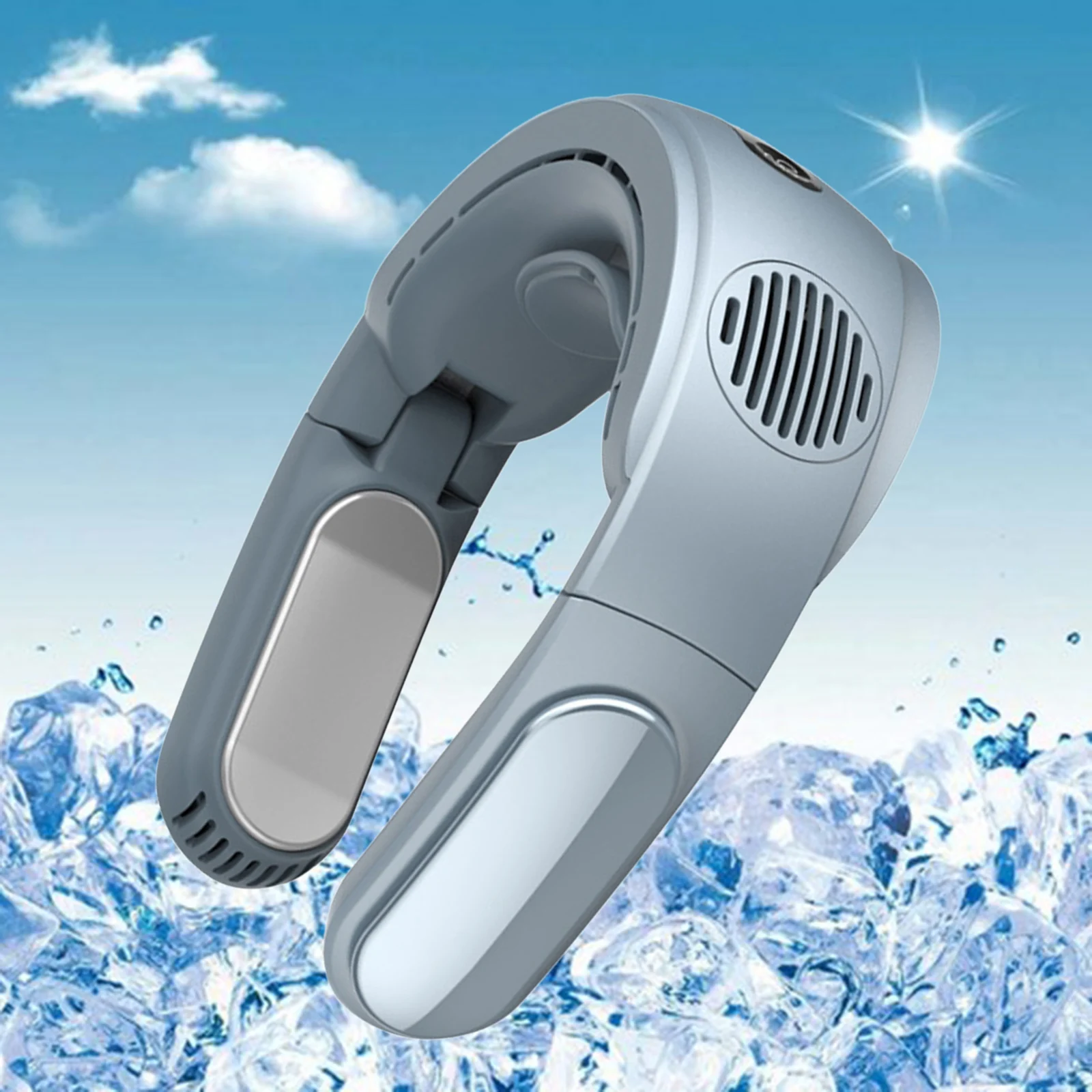 5000mAh-Wearable-Neck-Fan-Portable-Air-Conditioner-USB-Rechargeable ...
