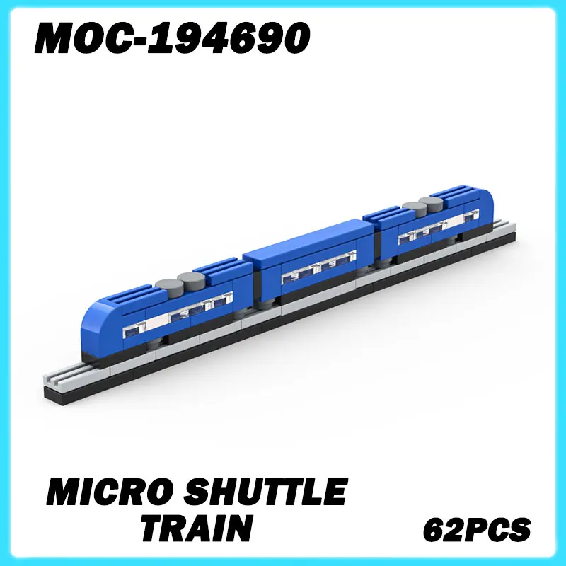 MOC- 194290 Mini tren serie Micro lanzadera adorno de tren juguete ...