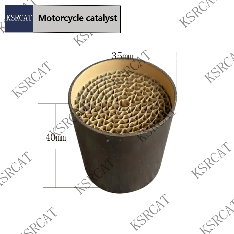 Euro 5 35*40MM Motorcycle Exhaust Gas Treatment Metal Honeycomb ...