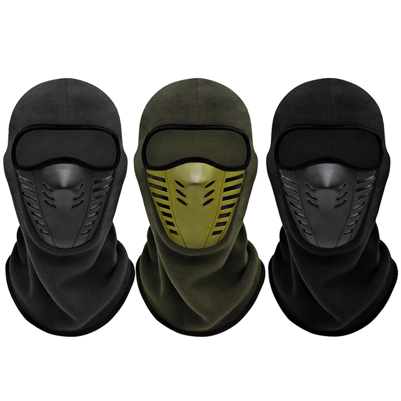 1PC Motorcycle Mask Fleece Thermal Face Mask Keep Warm Riding Balaclava ...