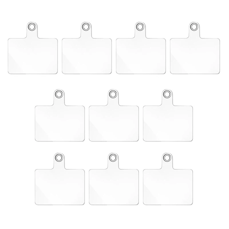 10pcs-Universal-Detachable-Transparent-Mobile-Phone-Lanyard-Patch ...