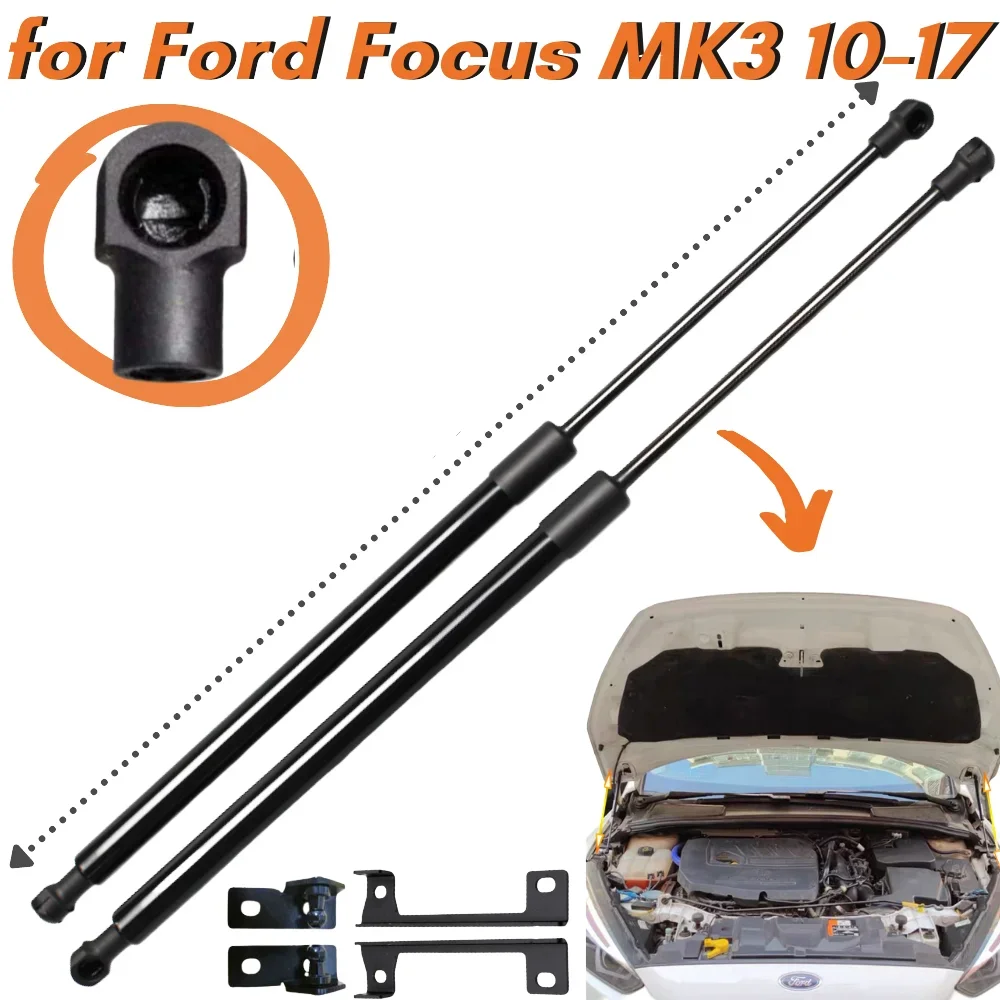Qty-2-Hood-Struts-for-Ford-Focus-MK3-2010-2017-Front-Bonnet-Modify-Gas ...