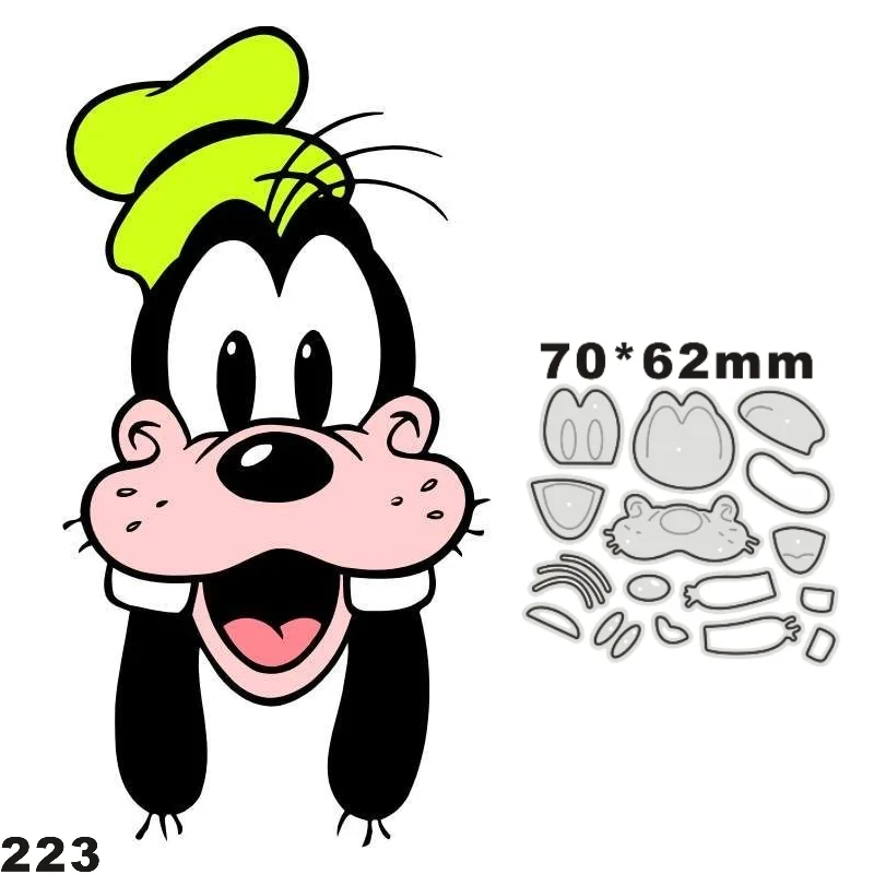 Disney Goofy New Metal Cutting Dies Mold Stencils for Craft Scrapbook ...