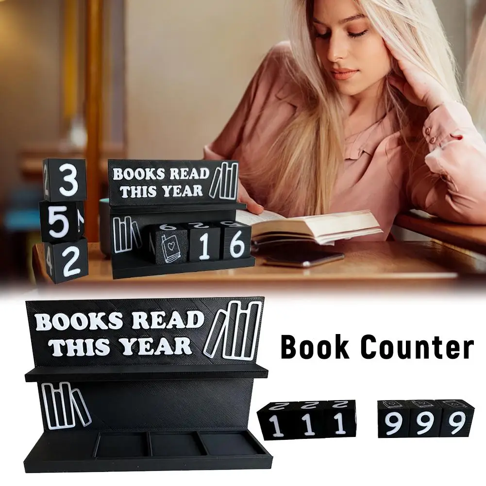 Book Counter Annual Reading Book Counter Reading Challenger Gift ...