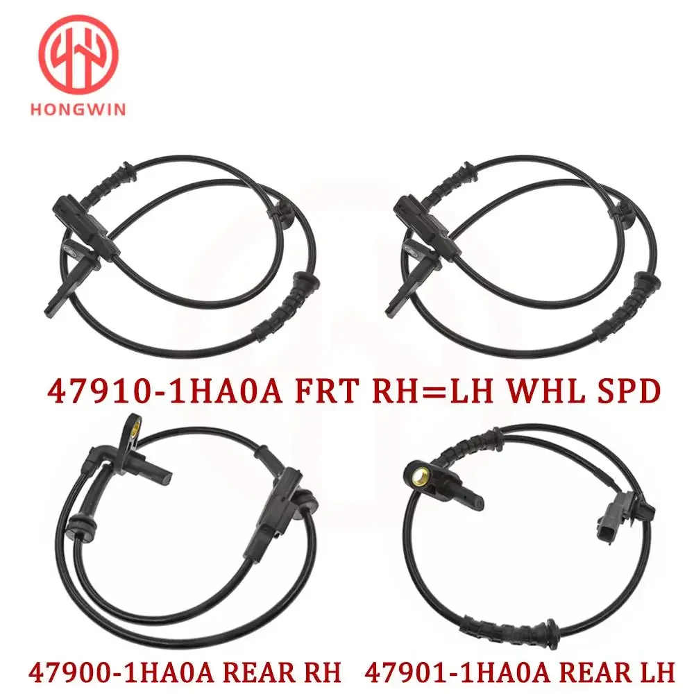 Car Front Rear LH RH ABS Wheel Speed Sensor For Nissan Versa 2012-2019 ...