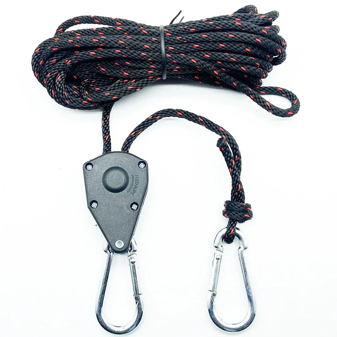 Camping Tent Tie Down Rope Tightener Fastening Pulley Ratchet Hangers ...