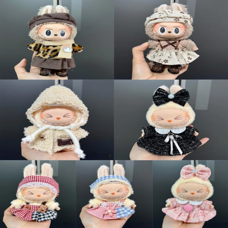 New Labubu Outfit Accessories for 17cm Labubu V1 V2 Plush Doll's ...