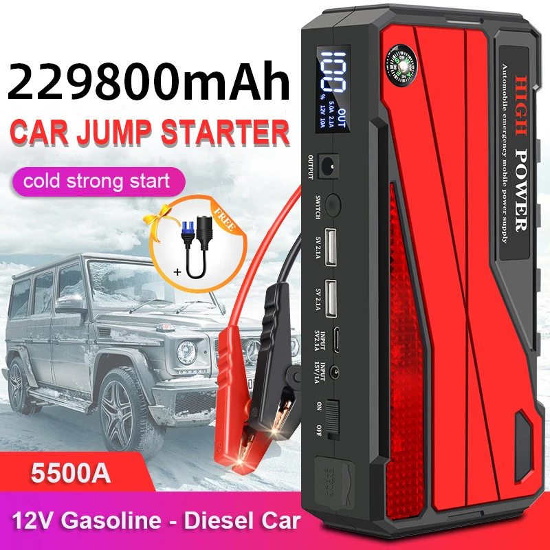 229800mAh-Car-Jump-Starter-Power-Bank-Power-Supply-Auto-Emergency-Start ...